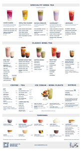Bubble Tea, Iced Tea, Coffee | CUPP Bubble Tea